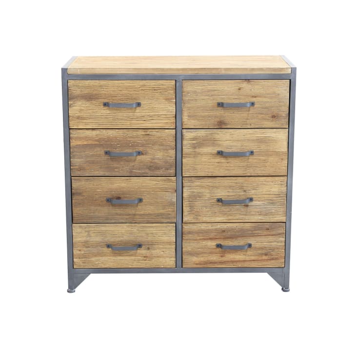 Cassettiera in legno e metallo marrone Dami | Maisons du Monde