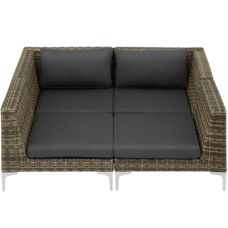 Pieza modular para conjunto de ratán villanova esquina derecha polieti ...