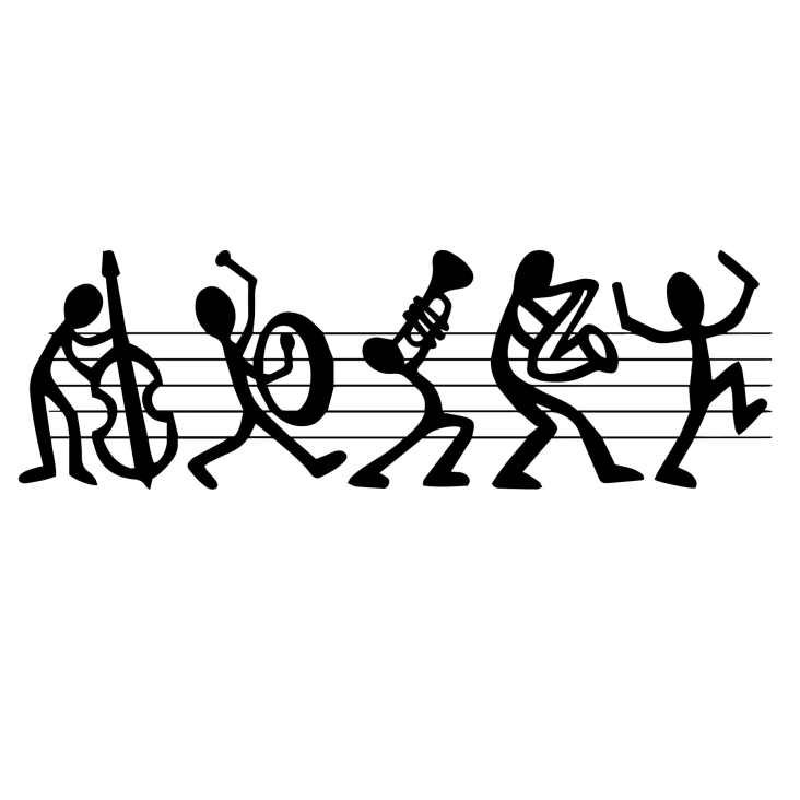 Décoration murale musique en métal noir 90x29 cm | Maisons du Monde