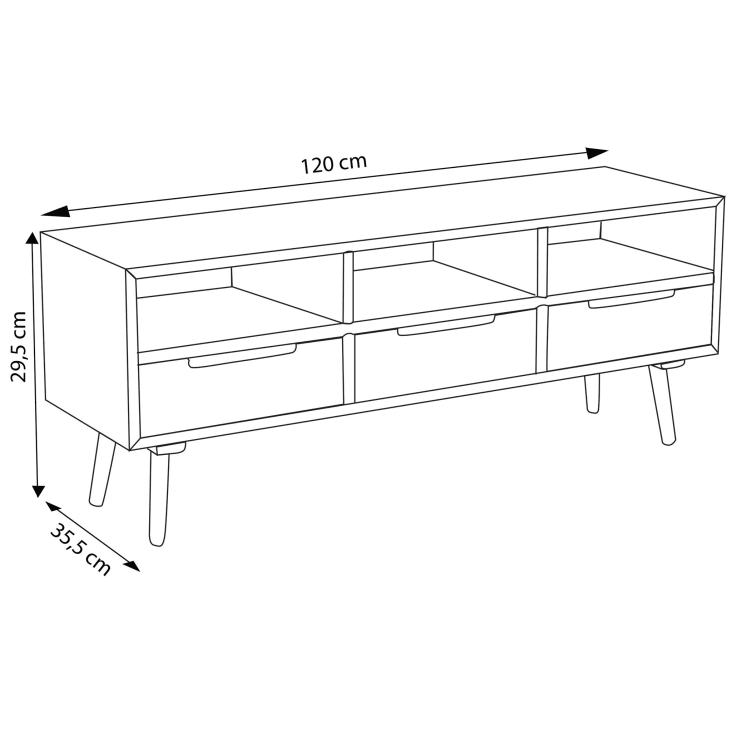 Mobile porta tv in legno colorato Adeline | Maisons du Monde