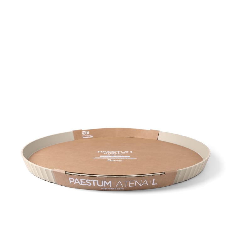 Plateau en polypropylène gris opaque diam. 40cm Paestum | Maisons du Monde