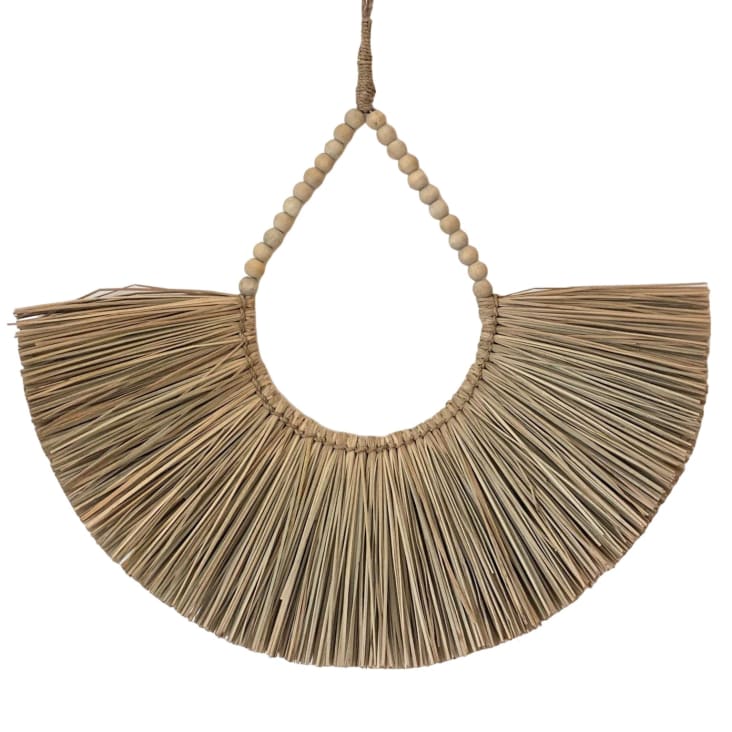 Colgante decorativo de pared de fibras naturales 65 x 50 cm Pohon ...