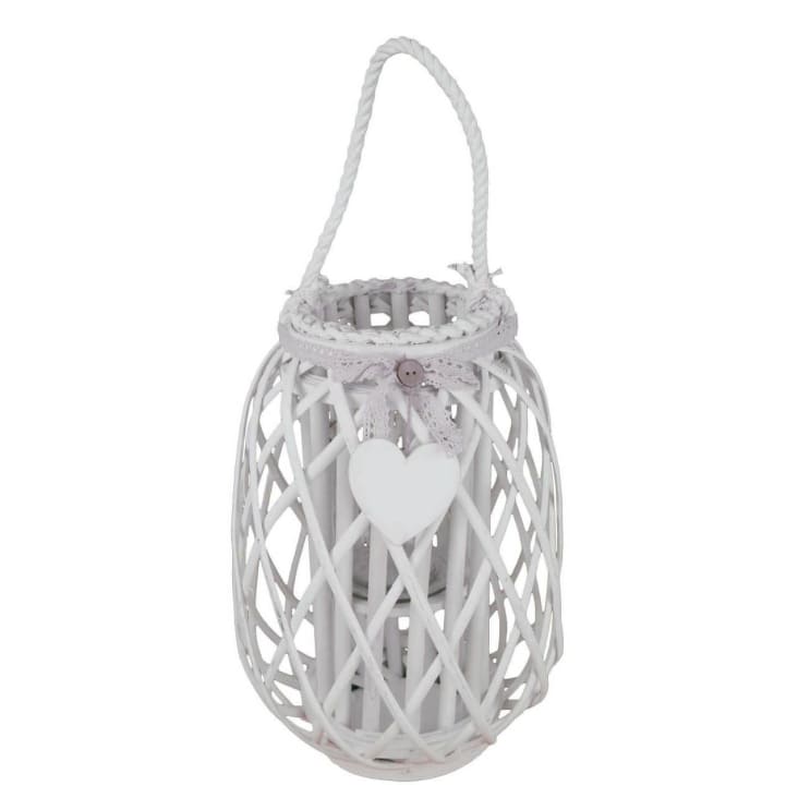 lanterna in vimini tondo 15 x 45 cm Genevieve | Maisons du Monde