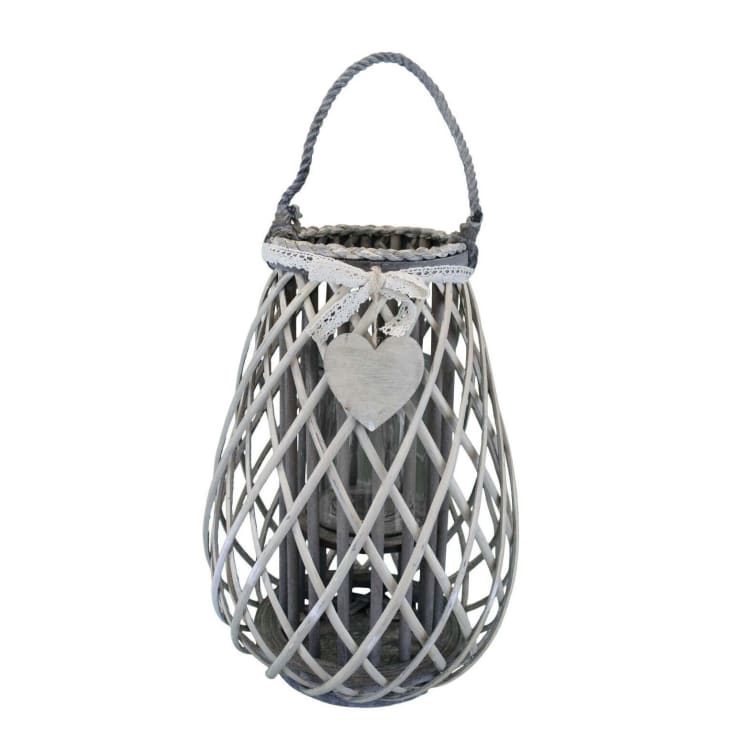 lanterna in vimini tondo 16 x 46 cm Georgie | Maisons du Monde