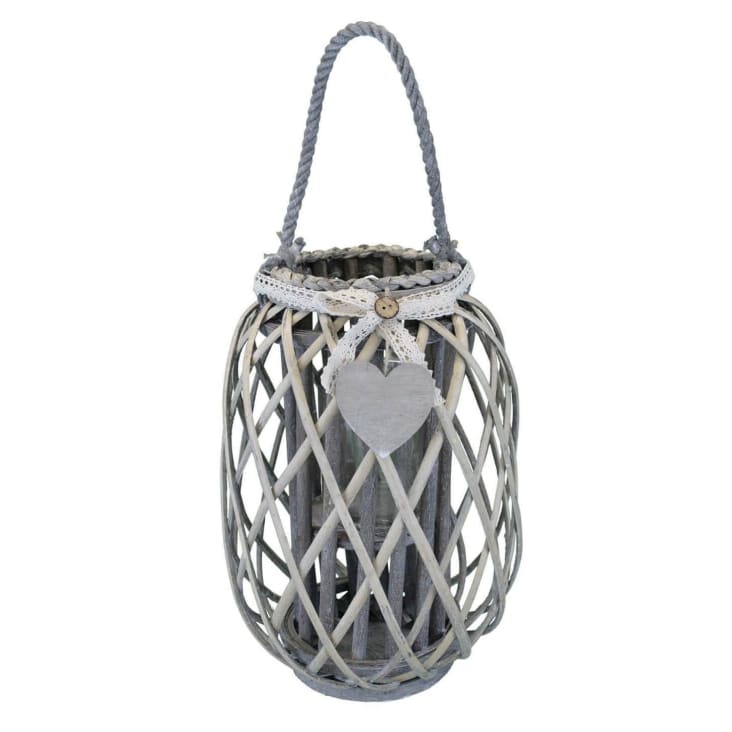 lanterna in vimini tondo 15 x 66 cm Genevieve | Maisons du Monde