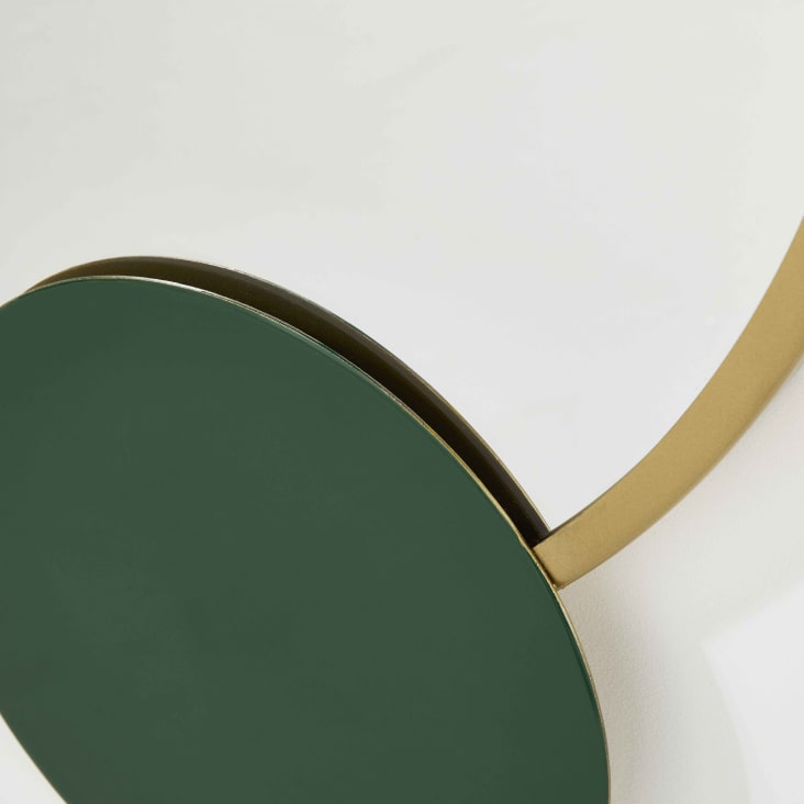 Spiegel mit emailliertem Metall-Detail, 67 cm Eklyps | Maisons du Monde