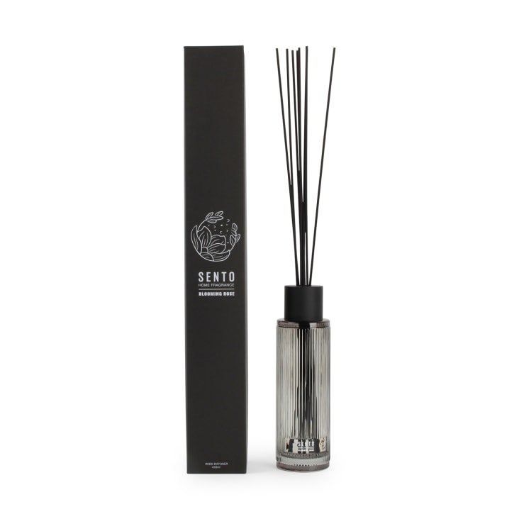 Diffuseur batônnets en verre 430ml rose en fleur SENTO | Maisons du Monde