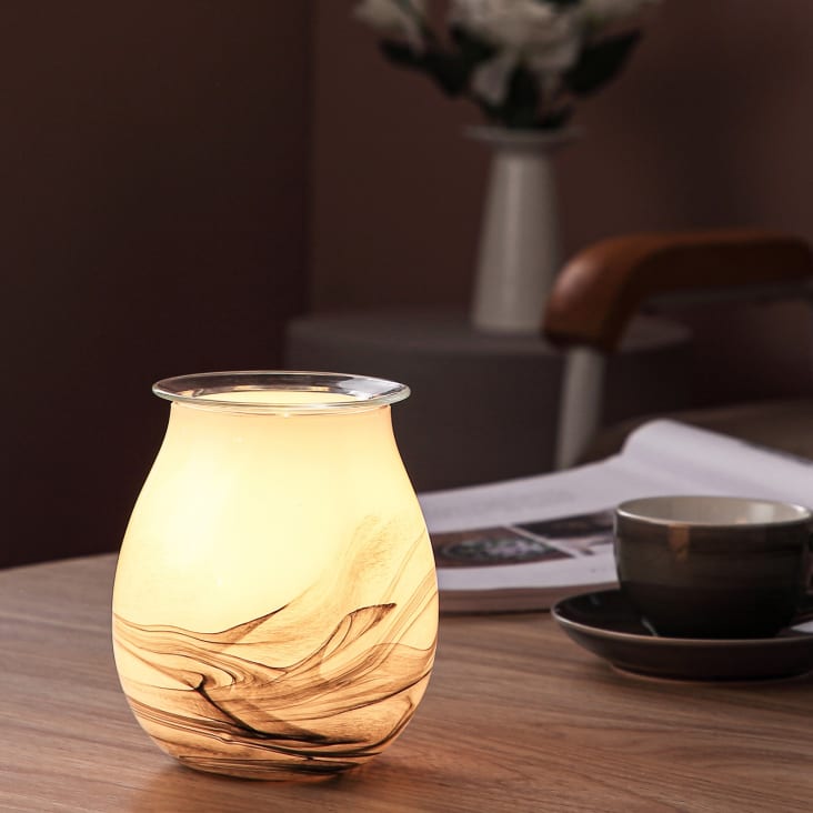 Diffuseur par Chaleur Douce en verre peint - H 15 Calorya n°11 ...