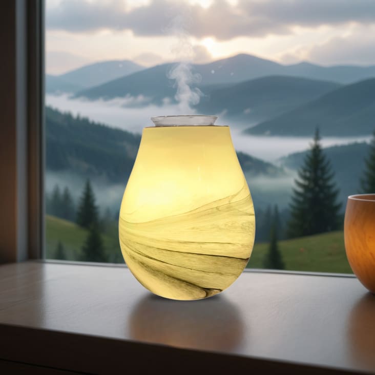 Diffuseur par Chaleur Douce en verre peint - H 15 Calorya n°11 ...