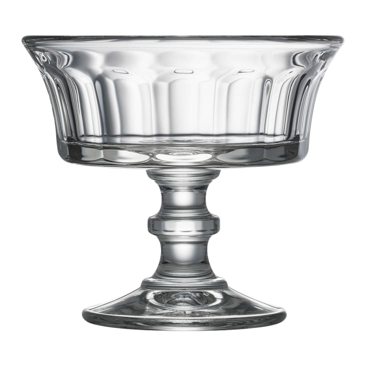 Lot de 6 coupe à glace champagne 22cl transparent en verre | Maisons du ...