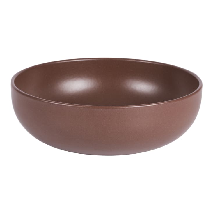 Saladier Choco 26 cm marron en grès | Maisons du Monde