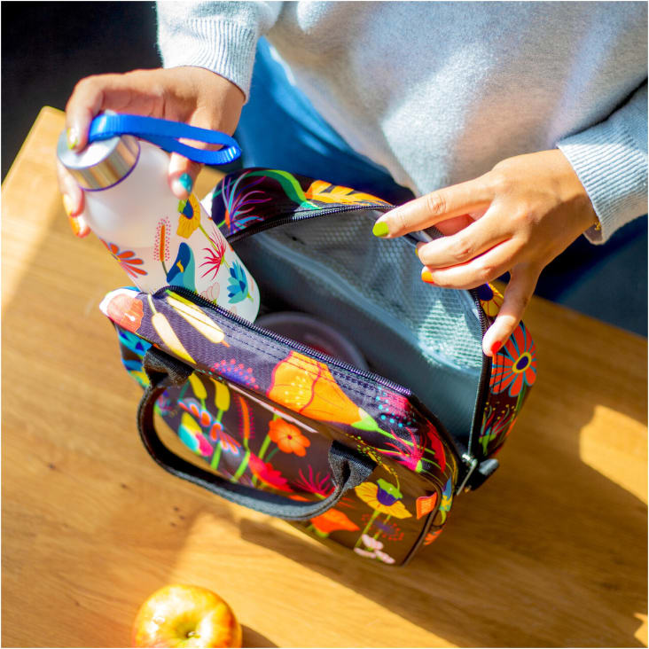 Lunch bag isotherme noir EVA 23 x 26 x 13 cm DELICE BAG | Maisons du Monde