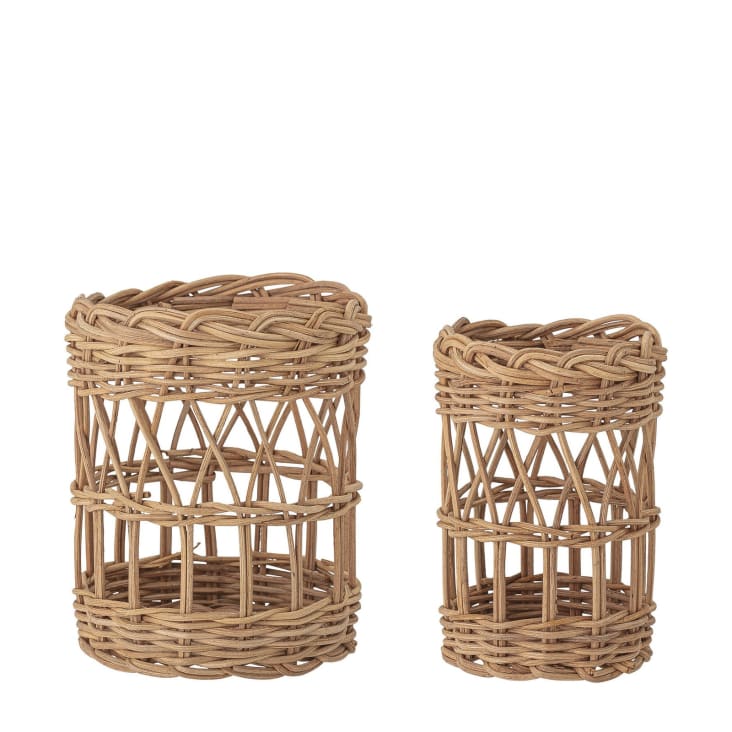 Lot de 2 paniers en rotin brun Jala | Maisons du Monde