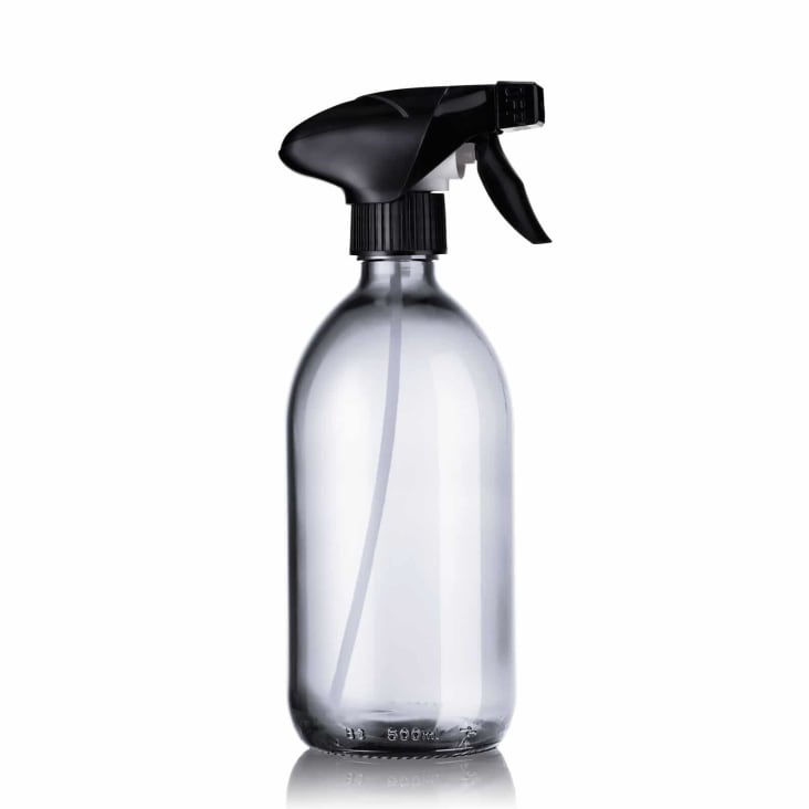 Flacon spray gachette noire en verre blanc 500ml BURETTE | Maisons du Monde
