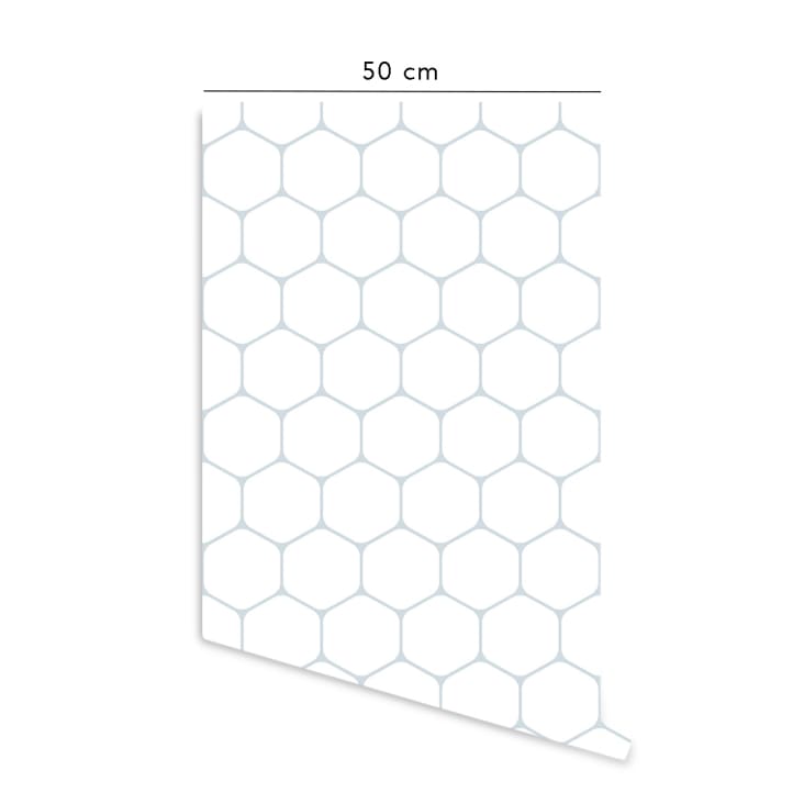 Papel pintado autoadhesivo colmena gris 50x300 cm Hive | Maisons du Monde