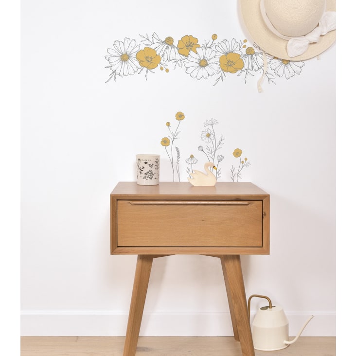 Pegatinas en vinilo de flores 63x17 cm Chamomile | Maisons du Monde