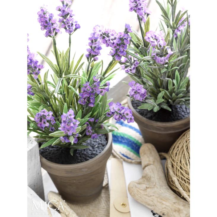 Lavanda artificial violeta en maceta alt. 33 Lavender | Maisons du Monde