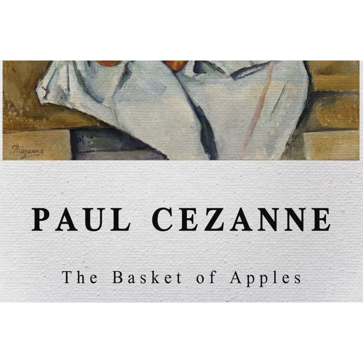 Lienzo 60x40 impreso Cesta de manzanas CEZANNE | Maisons du Monde