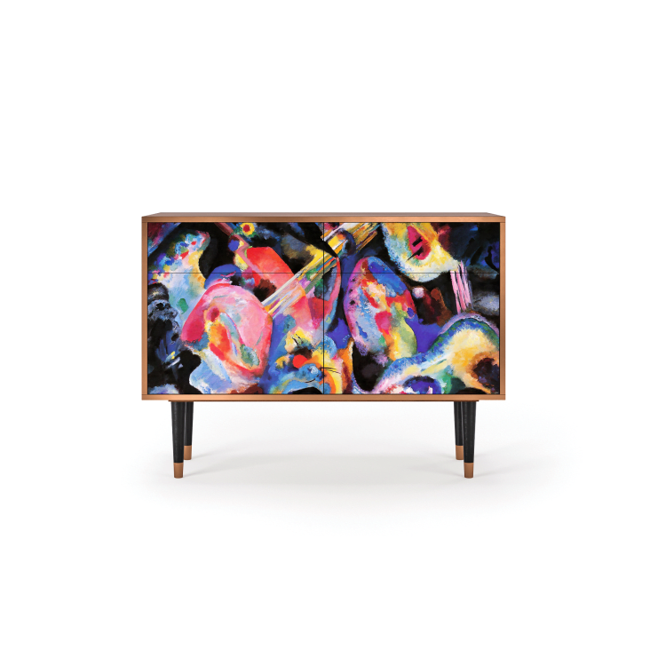 Sideboard bunt mit 2 Schubladen und 2 Türen L 115 cm KANDINSKY ...