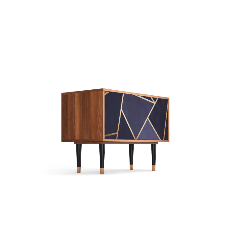Sideboard blau mit 2 türen L 94 cm THE AMETHYST | Maisons du Monde