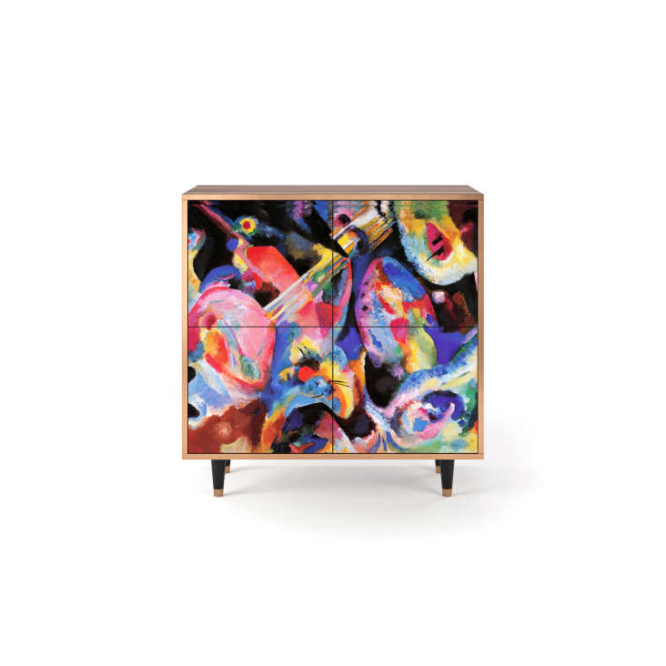 Sideboard bunt mit 4 Türen L 94 cm KANDINSKY | Maisons du Monde