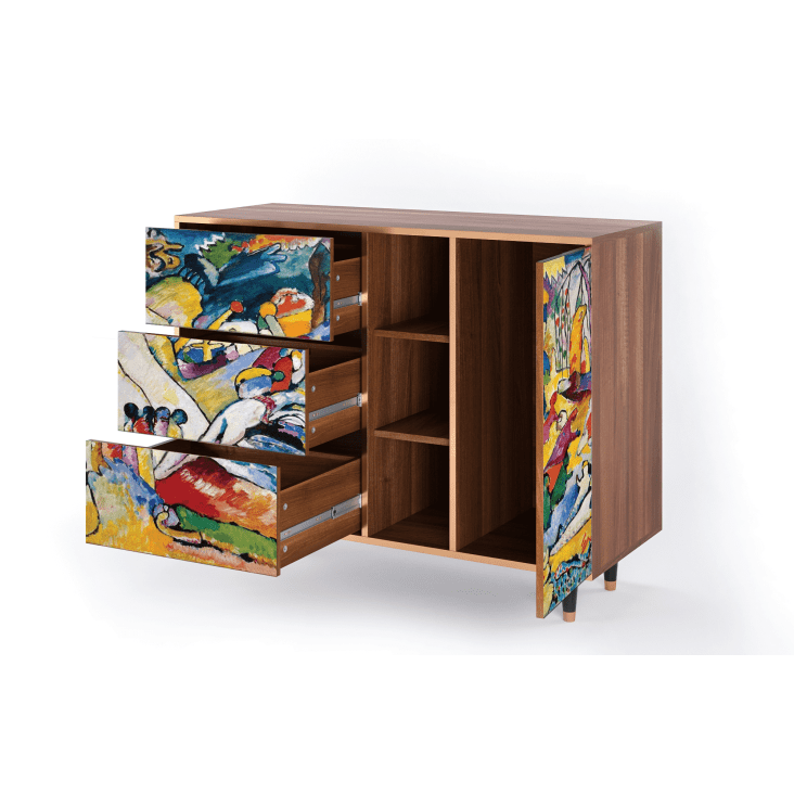 Sideboard bunt mit 3 Schubladen und 1 Tür L 125 cm IMPROVISATION 26 BY ...