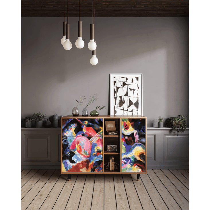 Sideboard bunt mit 3 Schubladen und 1 Tür L 125 cm KANDINSKY | Maisons ...