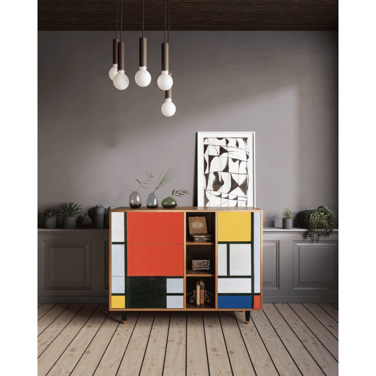 Sideboard bunt mit 3 Schubladen und 1 Tür L 125 cm | Maisons du Monde