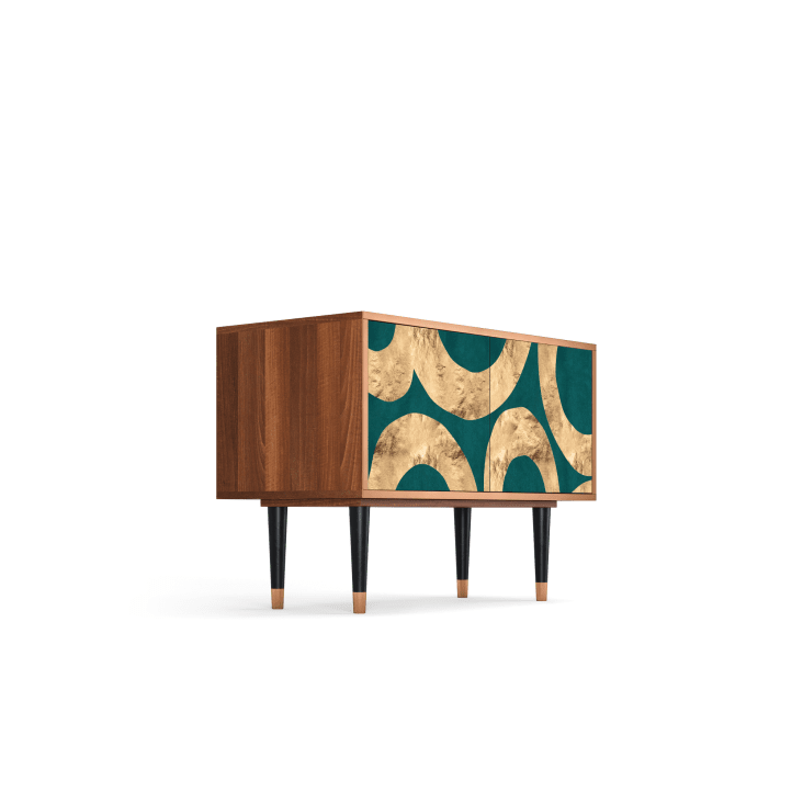 Sideboard blau-grün mit 2 türen L 94 cm ZIRCON SPHERE | Maisons du Monde