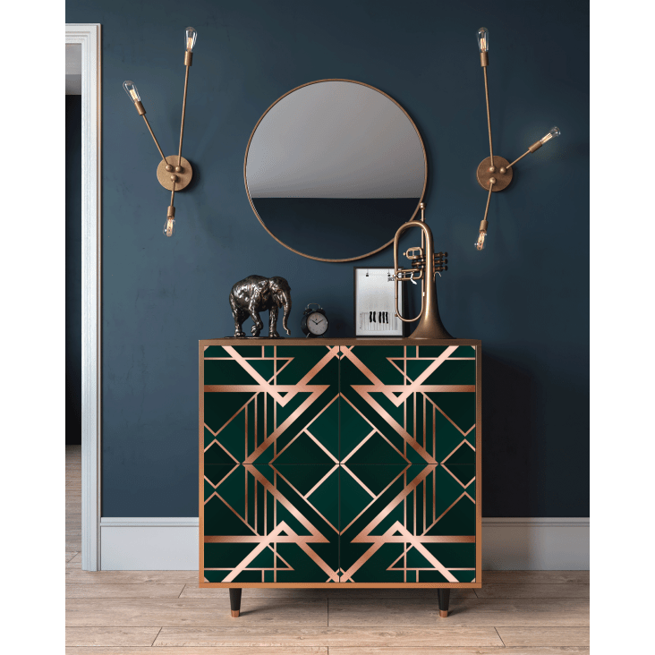 Buffet vert 4 portes L 94 cm EMERALD GATSBY | Maisons du Monde