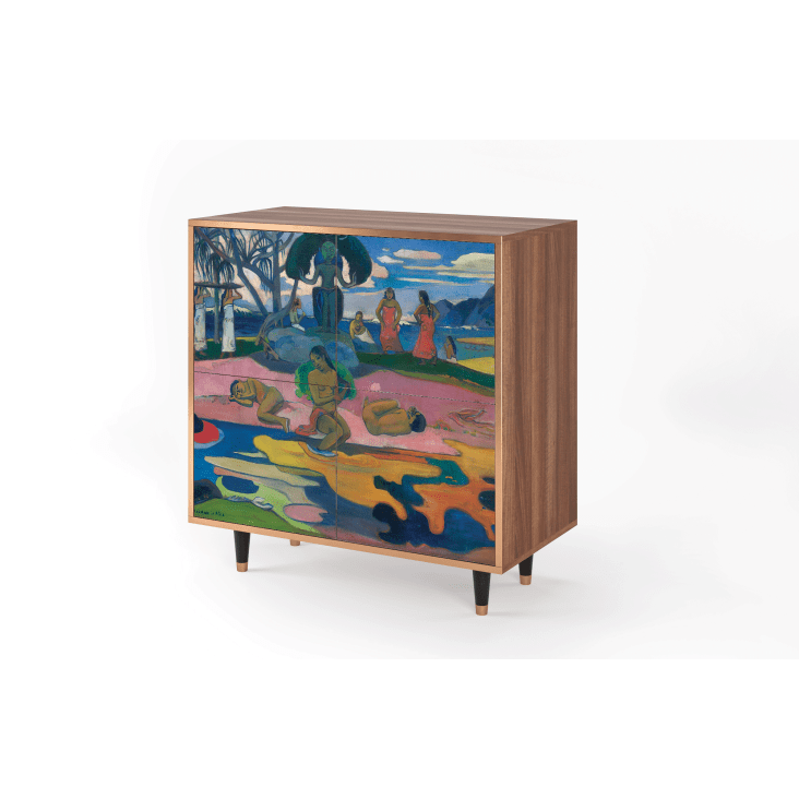 Buffet multicolore 4 portes L 94 cm DAY OF THE GOD BY PAUL GAUGUIN ...