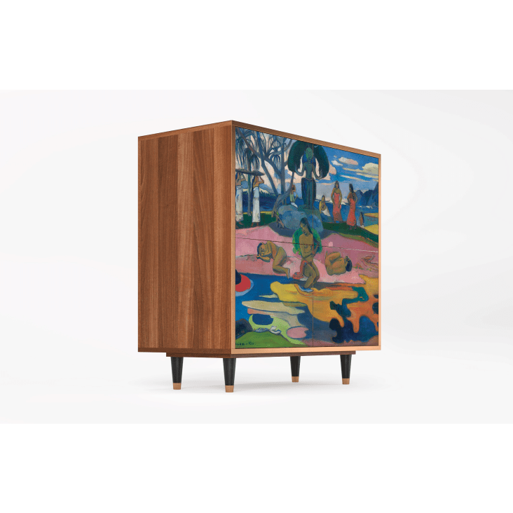 Buffet multicolore 4 portes L 94 cm DAY OF THE GOD BY PAUL GAUGUIN ...