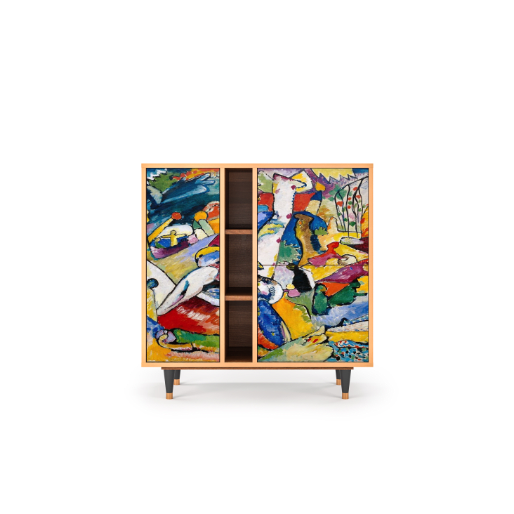 Sideboard bunt mit 3 Türen L 94 cm IMPROVISATION 26 BY WASSILY ...