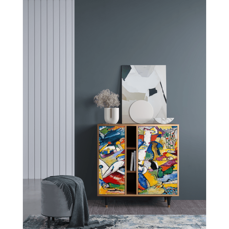 Sideboard bunt mit 3 Türen L 94 cm IMPROVISATION 26 BY WASSILY ...