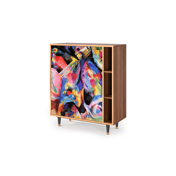 Sideboard bunt mit 2 Schubladen und 2 Türen L 94 cm KANDINSKY | Maisons ...