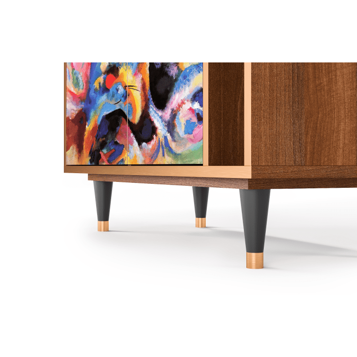 Sideboard bunt mit 2 Schubladen und 2 Türen L 94 cm KANDINSKY | Maisons ...