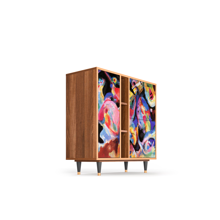 Sideboard bunt mit 3 Türen L 94 cm KANDINSKY | Maisons du Monde