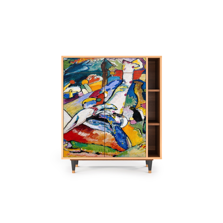 Sideboard bunt mit 2 Schubladen und 2 Türen L 94 cm IMPROVISATION 26 BY ...