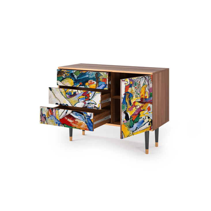 Sideboard bunt mit 3 Schubladen und 1 Tür L 115 cm IMPROVISATION 26 BY ...