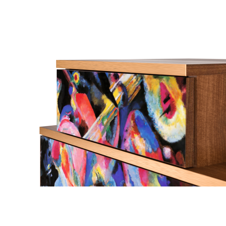 Comodino multicolore 2 cassetti L 58 cm KANDINSKY | Maisons du Monde
