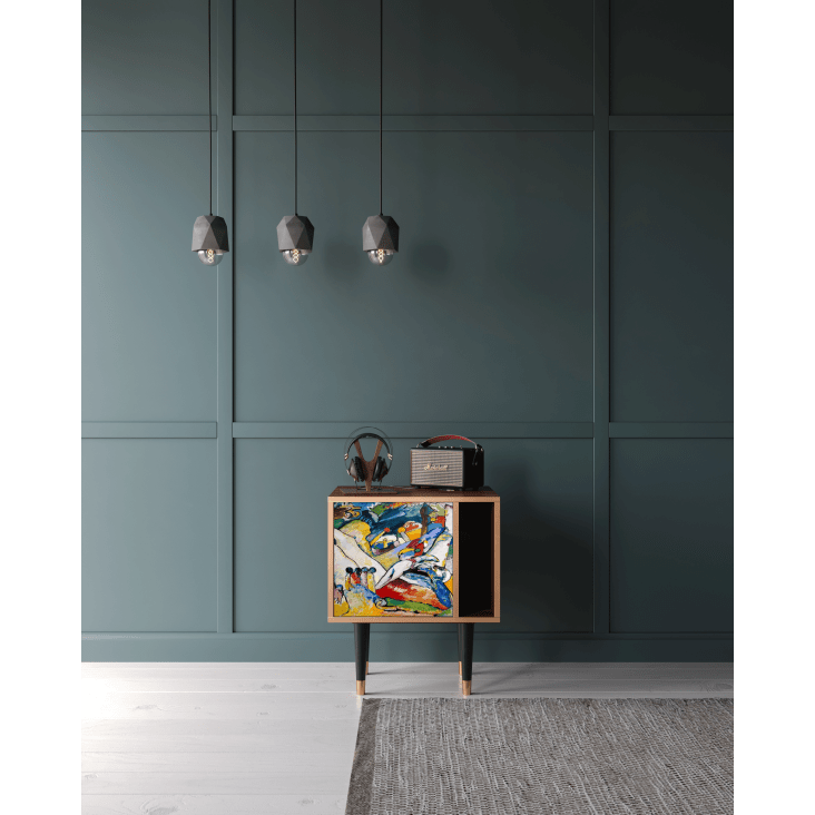 Table de chevet multicolore 1 porte L 58 cm IMPROVISATION 26 BY WASSILY ...