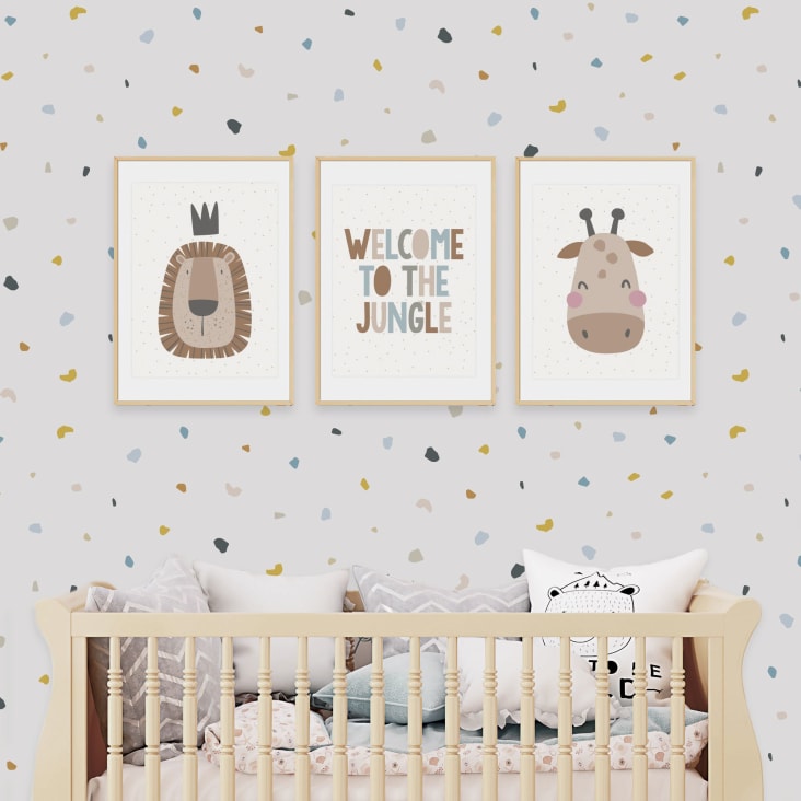 Poster per bambini Welcome to the jungle multicolore 30x40cm JUNGLE ...