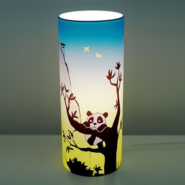 Lampada da tavolo per bambini Panda Blu 30 cm | Maisons du Monde