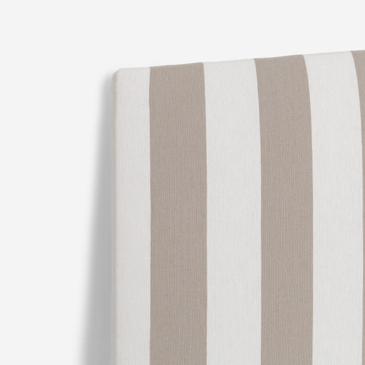 Cabecero tapizado de tela rayas beis 145x52cm BILLIE SUANCES | Maisons du Monde