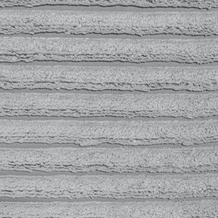Cabecero tapizado de tela acanalada gris 165x52 cm BILLIE COIMBRA ...