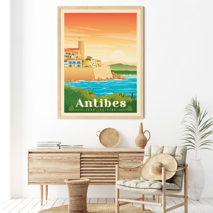 Affiche Antibes Juan-les-Pins 30x40 cm | Maisons du Monde