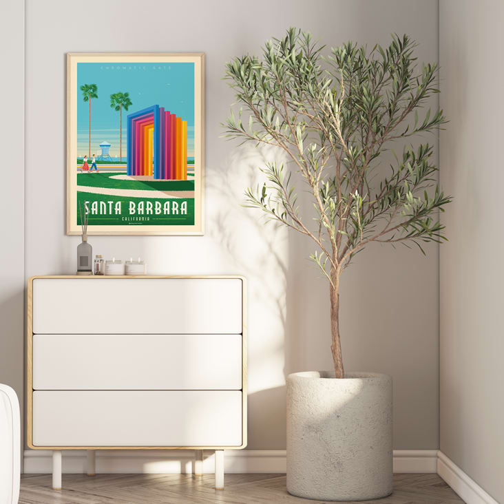 Affiche Santa Barbara Californie 21x29,7 cm | Maisons du Monde