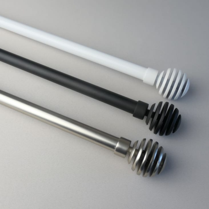 Kit tringle extensible ø 16/19mm 110 à 210 cm - Blanc Soho | Maisons du ...