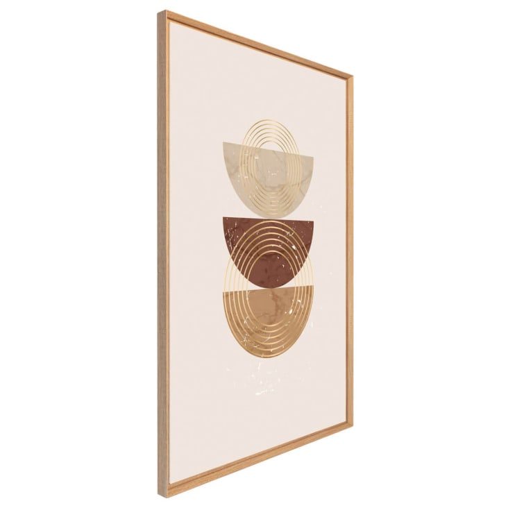 Tableau mural encadré formes et doré 65x97 Abstrait | Maisons du Monde