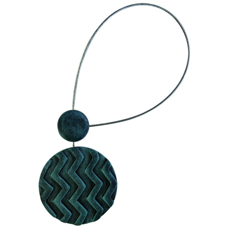 Embrasse rideau magnétique sans perçage - Bleu canard Willy | Maisons ...